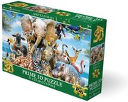 Puzzle 3D - Africká zvířata
