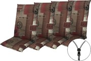 Doppler LIVING 2930 - set 4 ks polstrů na křeslo s vysokým opěradlem