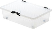 Box s víkem, 60 × 40 × 16 cm, 24 l, transparentní