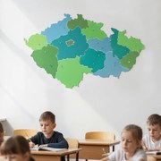Vylen Barevná pěnová mapa ČR nástěnka 2150x1200mm