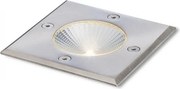 RED R10436 RIZZ čtvercová nerez 230V/350mA LED 3W IP65 3000K - RED - DESIGN RENDL