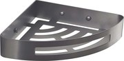 Sapho Gedy Smart - Polička rohová, 21x5x21 cm, gun metal 247981