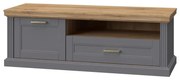 Tv Stolek Tara TV1K1F graphite/pacific walnut