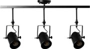 Toolight Reflektorová trojitá stropní nástěnná lampa bodová černá E27 APP487-3C
