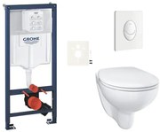Závěsný wc set do lehkých stěn / předstěnová montáž GROHE Bau Ceramic SIKOGRSBAUSASH0