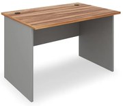 Stůl SimpleOffice 120 x 80 cm, ořech vlašský / šedá