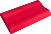 Bellatex Polštář anatomický - líná pěna Červená 60x33 cm, výška je 9-11 cm