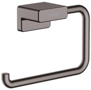 Hansgrohe AddStoris - Držák toaletního papíru, kartáčovaný černý chrom 41771340