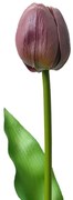 Umělá květina fialový tulipán Tulip Purple - 4*4*32 cm