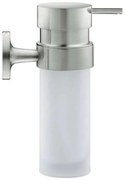 Duravit Starck T - Dávkovač mýdla s držákem, matné sklo/kartáčovaný nerez 0099357000