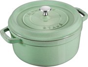 Staub Litinový hrnec s poklicí Cocotte, šalvějová, 22 cm / 2,6 l 11022115
