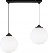 Minimalistická lampa s kulovitými stínítky pro retro obývací pokoj Florence, bílá