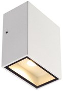 SLV 232431 Quad 1 XL, bílé nástěnné venkovní svítidlo se svícením dolu, 4,5W LED, 3000K, výška 11cm, IP44