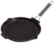 Staub Grilovací pánev kulatá, černá, 27 cm 1202023