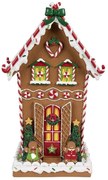 Hnědá perníková chaloupka Gingerbread House - 18*14*31 cm