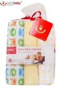 Baby Nellys Dětské bavlněné pleny LUX BOBO BABY - Krab/žlutá