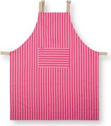 Pip Studio Apron Stripes kuchyňská zástěra - růžová (Kuchyňská zástěra v růžové barvě o rozměru 72 x 89.5 cm )