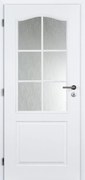 Doornite Socrates Interiérové dveře 70 L, 70 × 197 cm, lakované, levé, bílé, prosklené