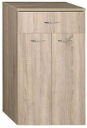 Aqualine Keramia Fresh - Spodní skříňka ZOJA se zásuvkou, 50x78x29 cm, dub platin 50315