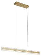 Moderní závěsné svítidlo mosazné s čirým sklem vč. LED Easylift - Catch