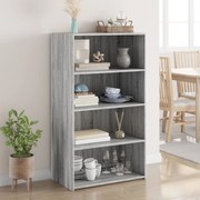 Skříň highboard šedá sonoma 70 x 41 x 124 cm kompozitní dřevo