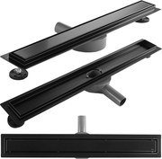 Rea Neox Pro Black, odtokový sprchový žlab 70 cm, černá matná, REA-G7802