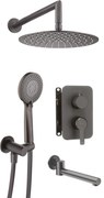 Deante Concealed shower set, with bath spout