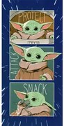 Carbotex osuška Star Wars Baby Yoda Snack 70x140 cm