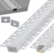 BERGE LED hliníkový profil zapuštěný 2m - sada