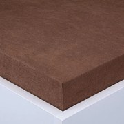 Napínací prostěradlo froté EXCLUSIVE tmavě hnědé 90 x 200 cm