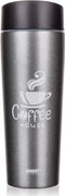 Cestovní termohrnek Coffee 350 ml, šedý