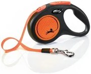 flexi-Bogdahn International GmbH & Co KG Vodítko FLEXI Neon New S pásek 5m/15kg černá/oranžová
