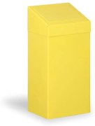 Kovový odpadkový koš na tříděný odpad, 45 l, žlutý