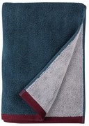 Tmavě modrý/šedý froté ručník z Bio bavlny 50x90 cm Soft – Mette Ditmer Denmark