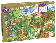 Vyhledávací puzzle s plakátem - Dinosauři - 100 ks