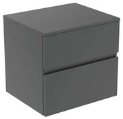Ideal Standard Finesse - Umyvadlová skříňka, 60x51x56 cm, 2 zásuvky, matný antracit E3433Y2