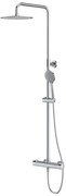 Cersanit City - Sprchový set s termostatem, průměr 25 cm, 3 proudy, chrom S951-340