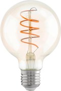 EGLO LED žárovka Filament E27, 4 W, 270 lm, 2200 K, pr. 80 x 120 mm