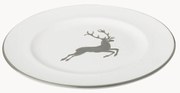 Ručně vyrobený dezertní talíř Gourmet Grey Deer