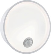 P 94699 LED venkovní nástěnné svítidlo Platomo pohybové čidlo IP44 kruhové 180mm 3000K 14,5W 230V bílá umělá hmota - PAULMANN