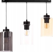 Moderní Závěsná Stropní Lampa Ze Skleněných Tub Barev Led Edison E27
