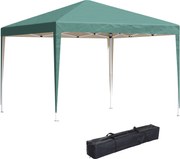 Outsunny Pavilon přibližně 3x3m, voděodolný stabilní zimní skládací pavilon, UV ochrana, skládací párty stan s taškou, zahradní pavilon pro kempování,