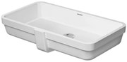 Duravit Vero Air - Umyvadlo vestavné 64x35 cm, s přepadem, bez otvoru pro baterii, bílá 0384600000