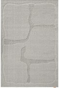 Šedý vlněný koberec 200x300 cm Morphic Organica – Agnella