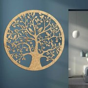 Dřevěný Strom života s ptáky | Luxusní dekorace na zeď | SENTOP PR0382