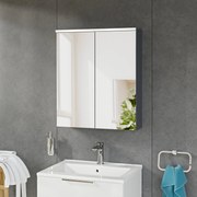 Zrcadlová skříňka SOLO s LED osvětlením - 60 cm - 2 dvířka - možnost volby barvy