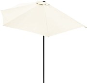 Půlkruhový slunečník béžový průměr 270 cm 104163