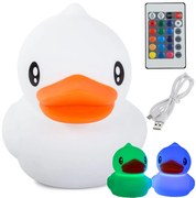 Verk Group Vedl kachna noční světlo rgb dálkové ovládání usb