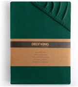 DecoKing Bavlněné jersey prostěradlo Amber zelené Deco king Rozměr prostěradlo DecoKing: 100-120x200 cm 30cm