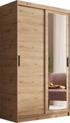 ADRK Furniture Šatní skříň s zrcadlem Hailey 120 SW-HAI-120-A
